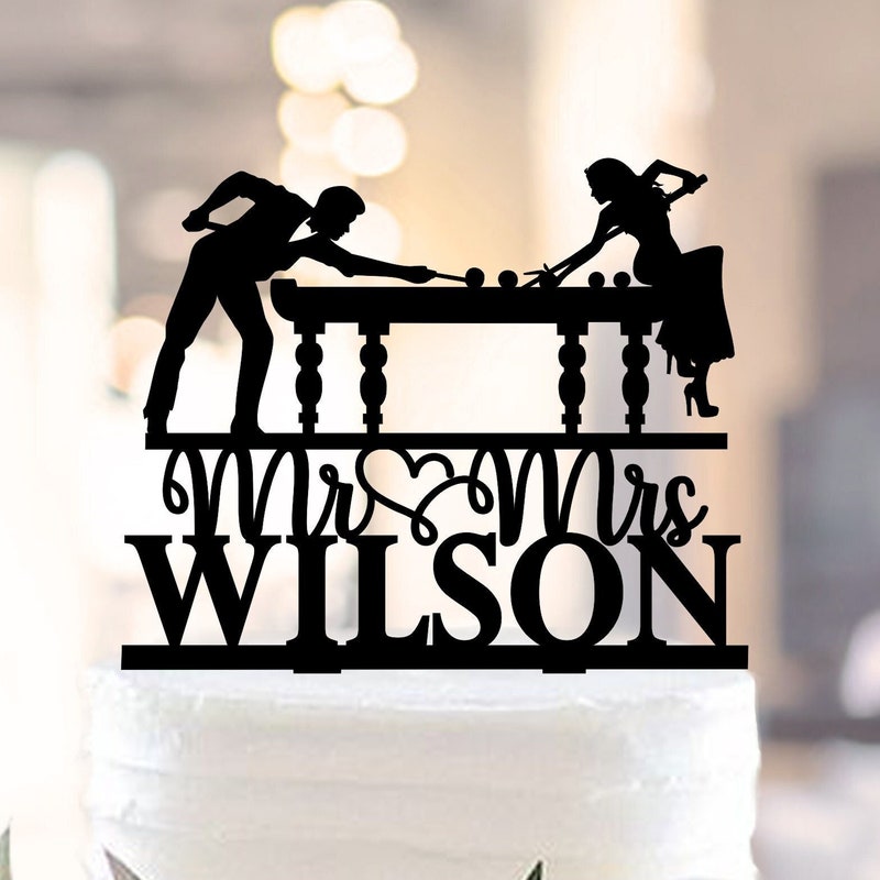 Snooker Cake Topper - Etsy
