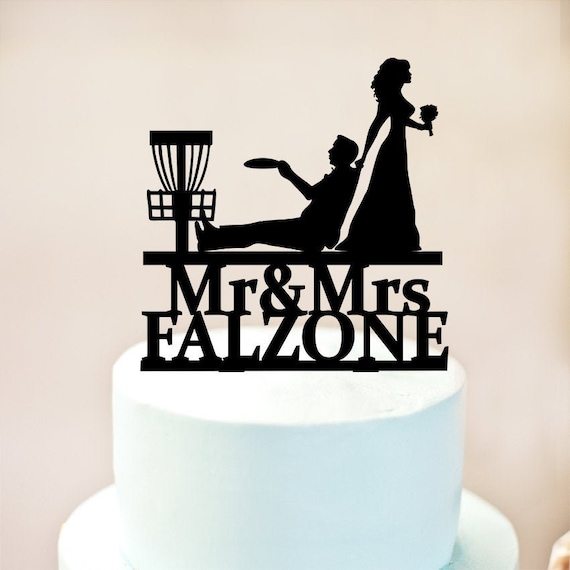 Frisbe Golfers Wedding Cake TopperDisc Wedding Cake | Etsy