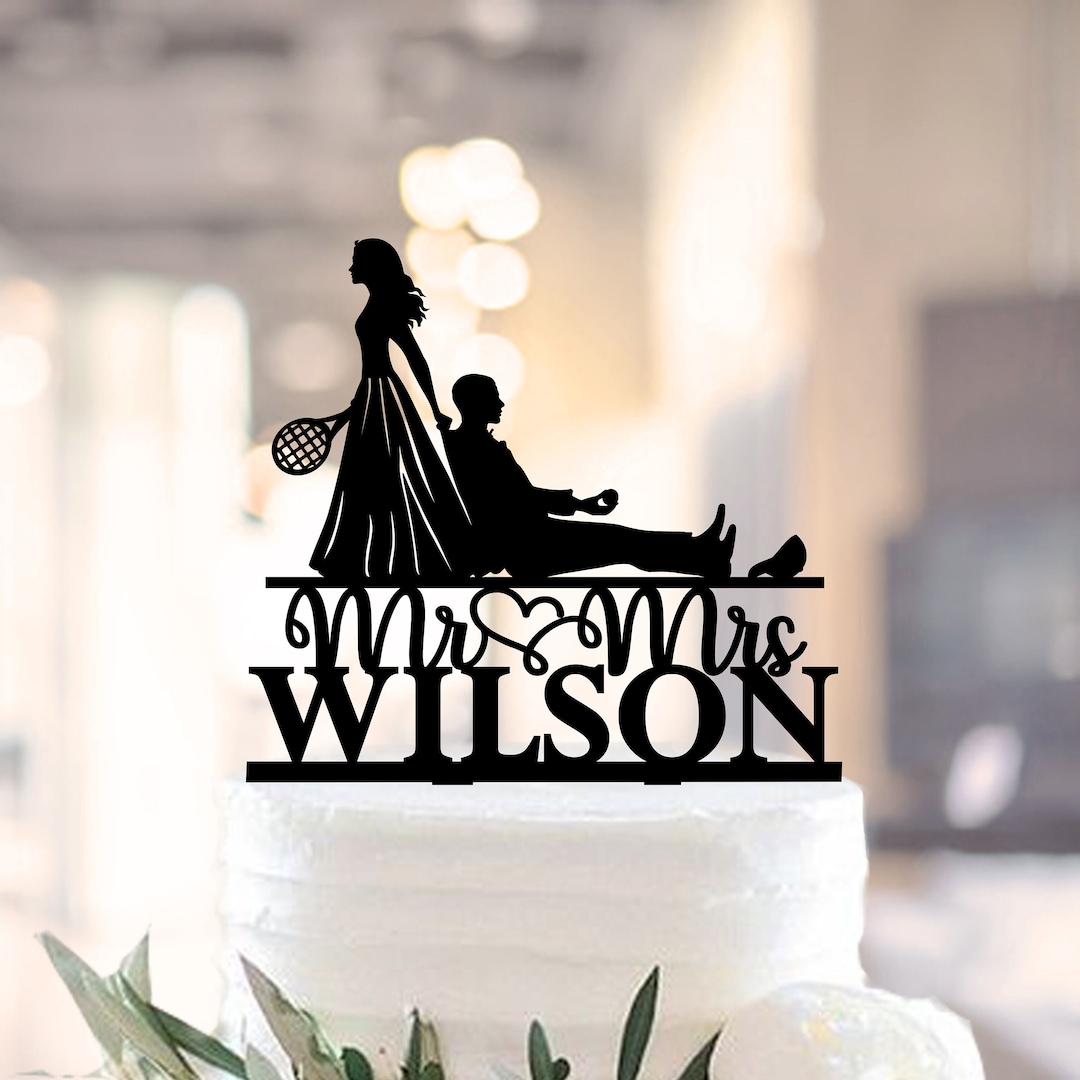 Tennis Wedding Cake Topper, Wedding Cake Topper, Tennis Cake Topper ...
