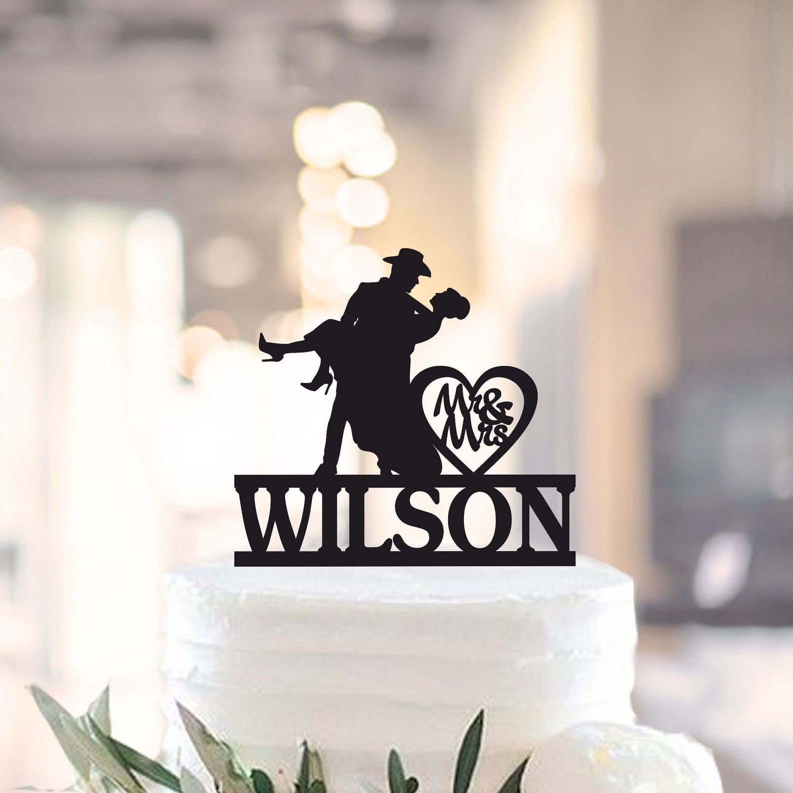 Western Wedding Cake Toppercowboy Wedding Cake Toppercountry | Etsy