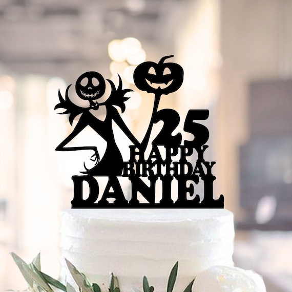 Halloween Cake Topperjack Cake Topperbirthday Cake | Etsy