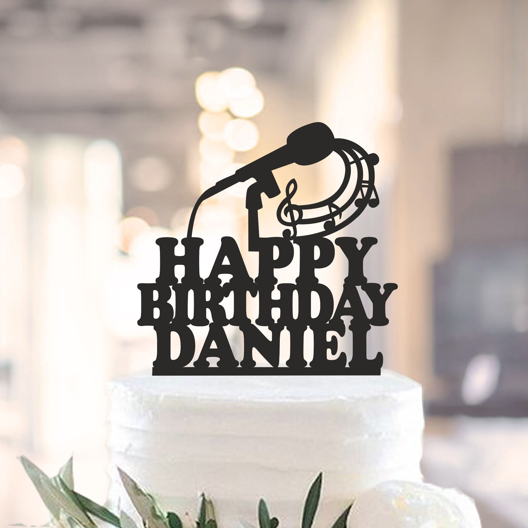 Microphone Birthday Cake Ideas