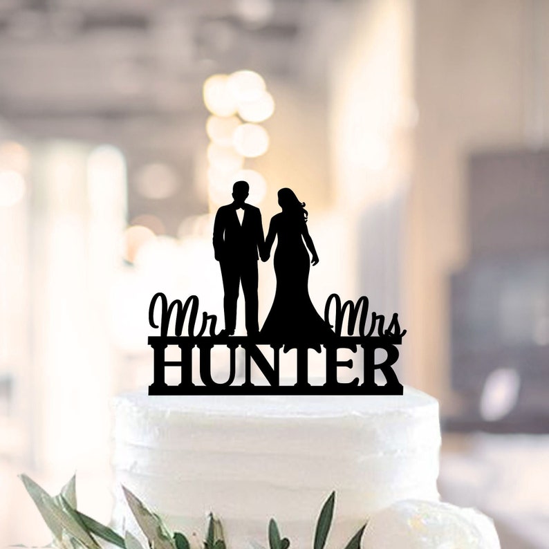 Plus Size Bride and Groom Wedding Cake Topper Curvy Bride - Etsy