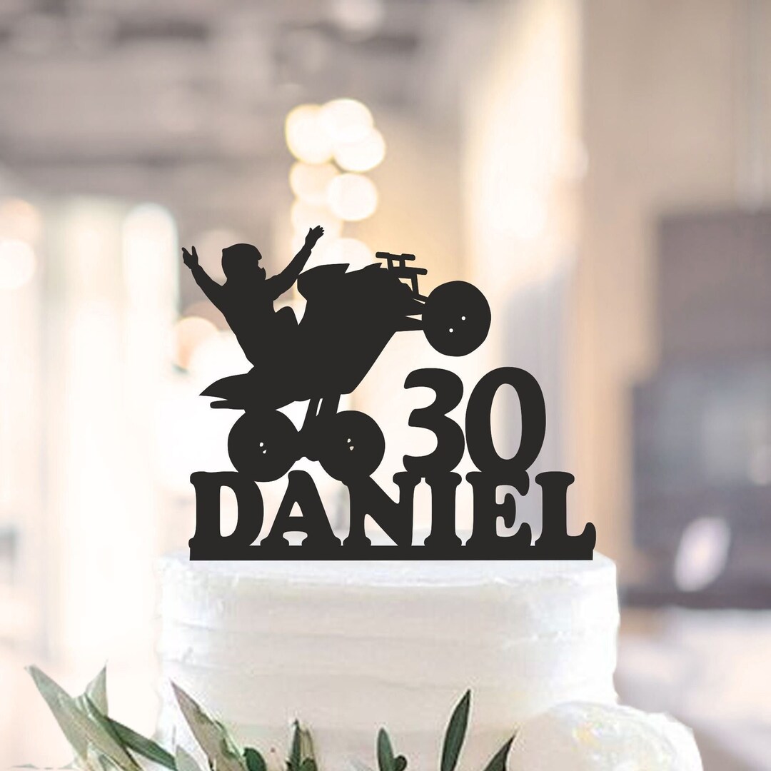 Four Wheeler Cake Topper, ATV Quad Cake Topper, Extreme Sport Birthday ...