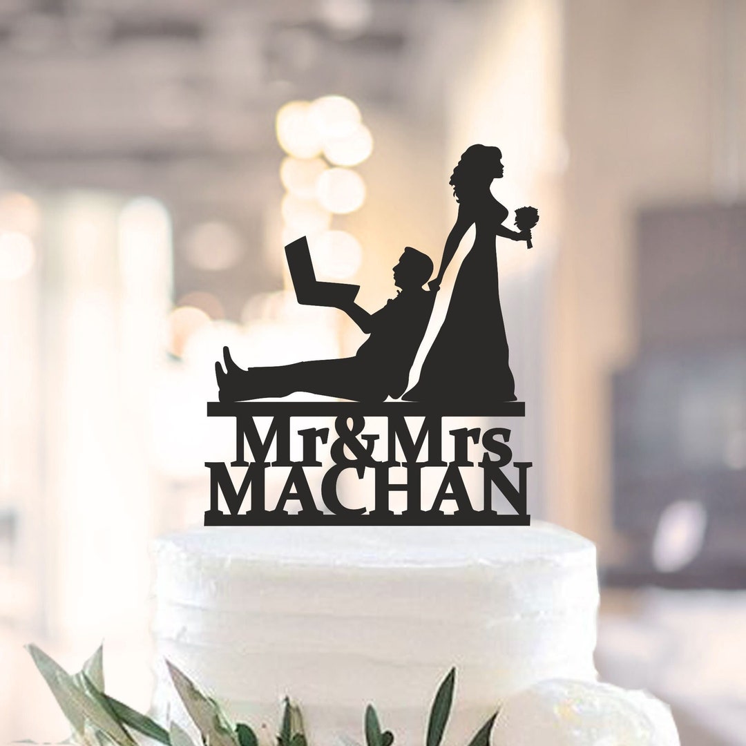 Computer Programmer,wedding Cake Topper,computer Programmer Cake Topper,mr & Mrs Cake Topper ...
