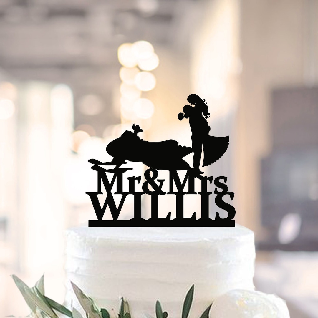 Snowmobile Bride and Groom Wedding Cake Topper,snow Mobile Cake Topper ...