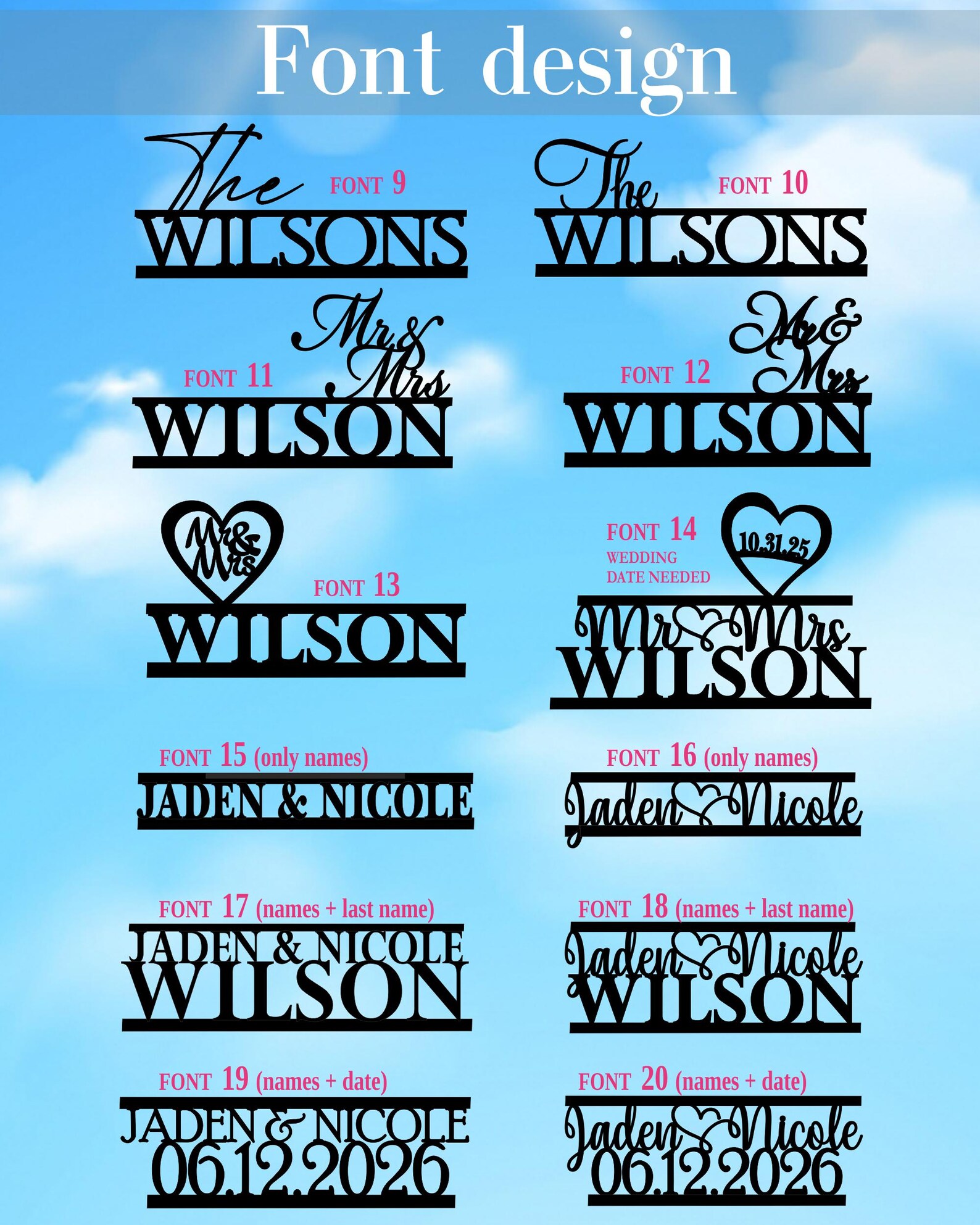 Сustom Airplane Wedding Cake Topper, Pilot and Bride Personalized ...