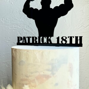 Trainer Cake Topper, Bodybuilder Cake Topper,weight Lifting Toppers,gym ...