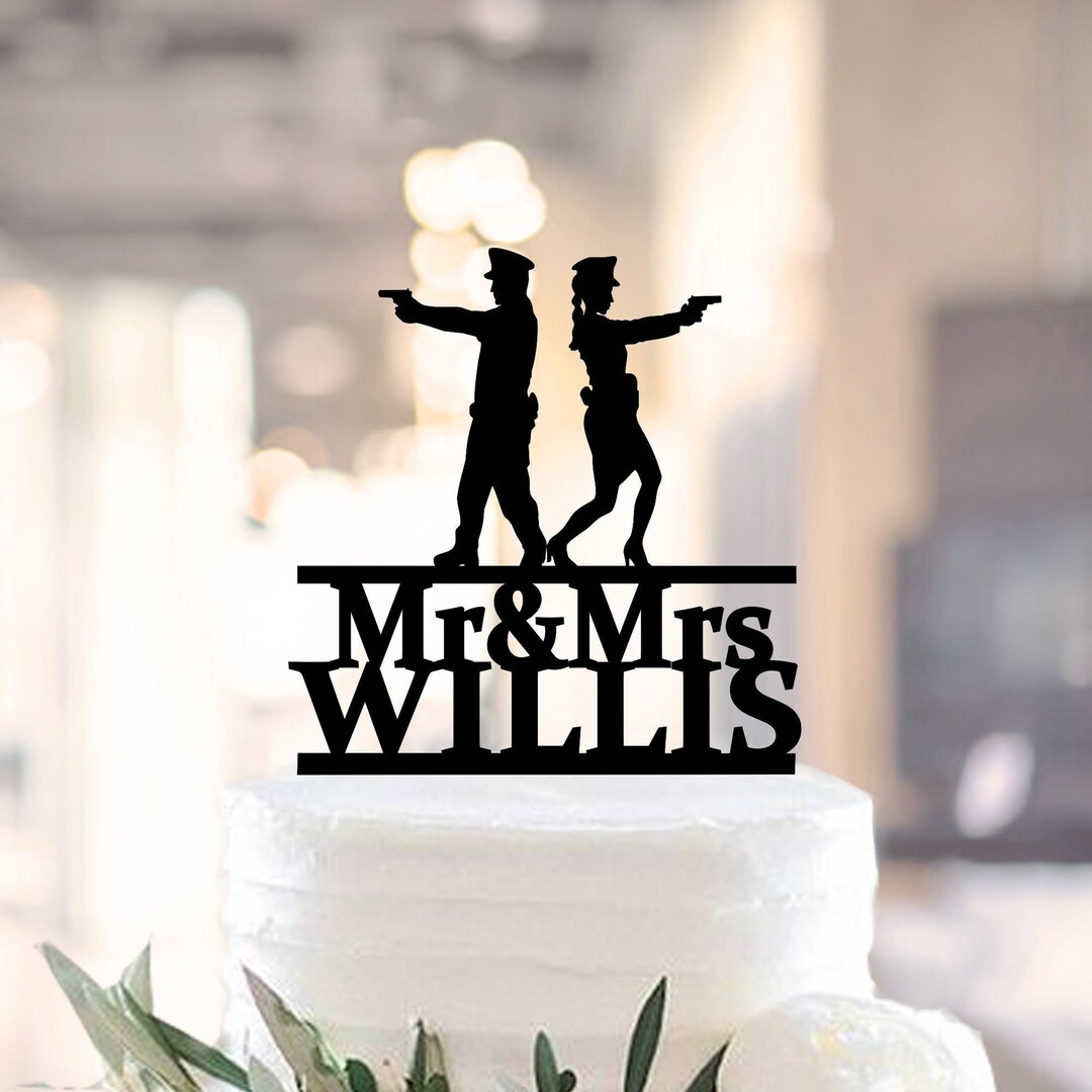 Policeman Cake Topper,wedding Cake Topper,police Wedding,officer,cake ...