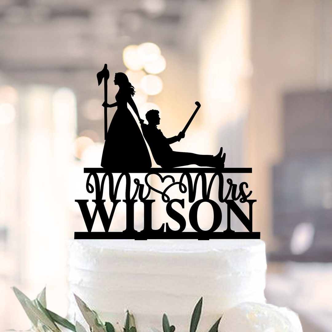 Golf Wedding Cake Topper, Golfing Cake Topper, Golfers Cake Topper ...