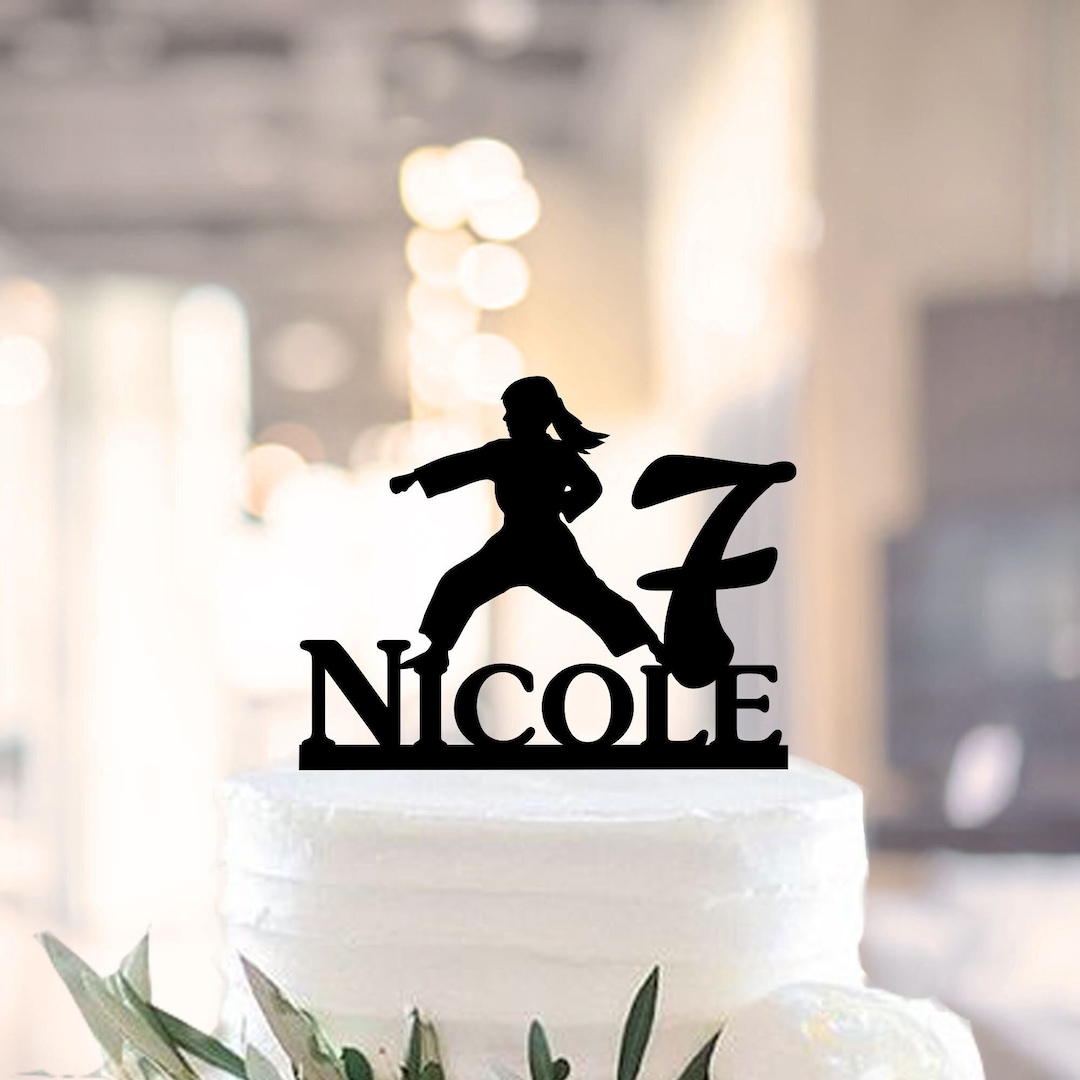 Male or Female Karate Cake Topper,martial Arts Party,tae Kwon Do Party ...