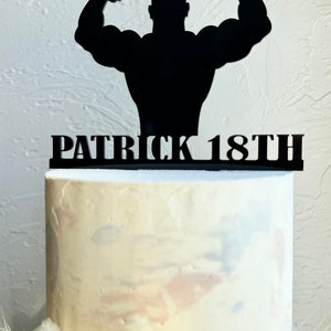 Trainer Cake Topper, Bodybuilder Cake Topper,weight Lifting Toppers,gym ...