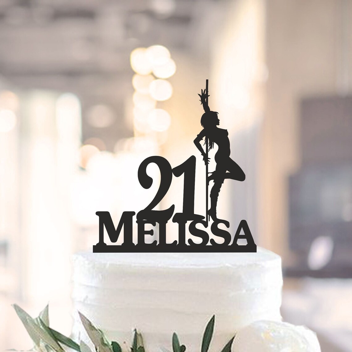 Pole Dancer Cake Topperstriptease Dance Cake Toppersexy Girl - Etsy