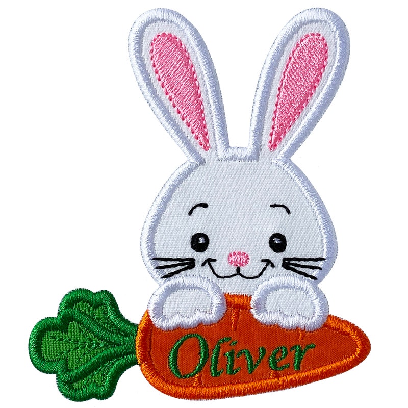 Rabbit Applique - Etsy