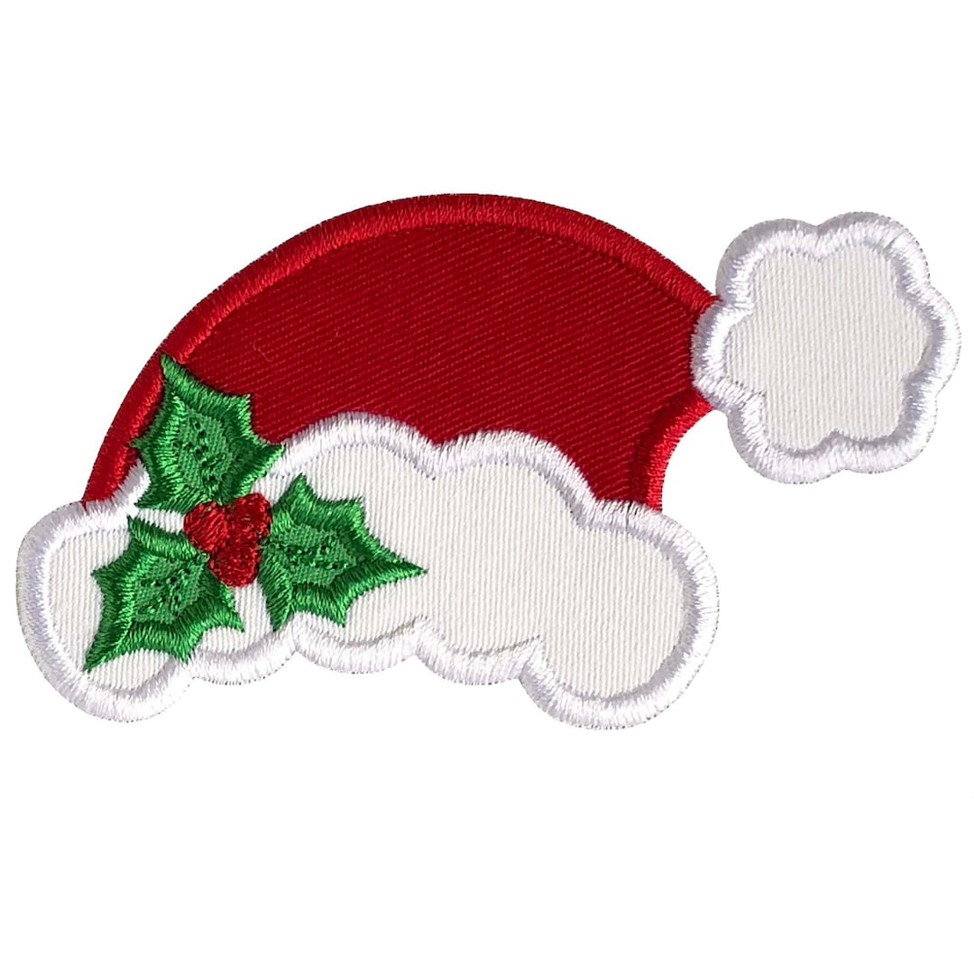Santa Hat Applique Design #3 - Christmas Applique Embroidery Designs ...