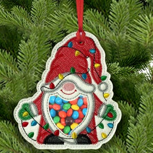 Christmas Gnome Treat Bag in the Hoop Machine Embroidery Design-10 ...