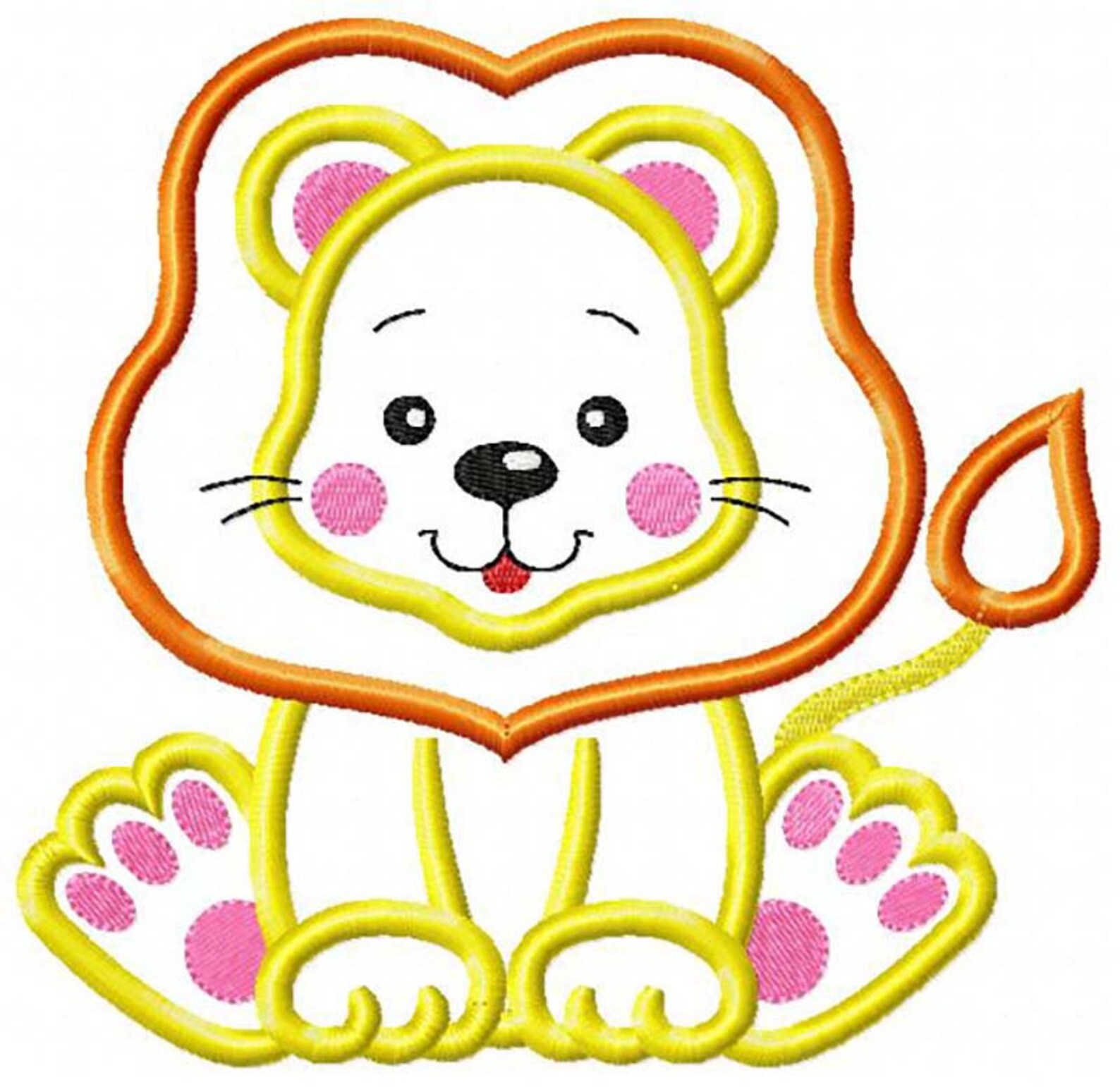 Lion Applique Design Lion Applique Embroidery Design for - Etsy