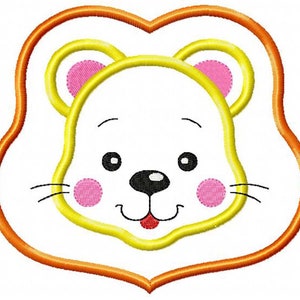 Lion Head Applique Design- Lion Applique Embroidery Design for Children ...