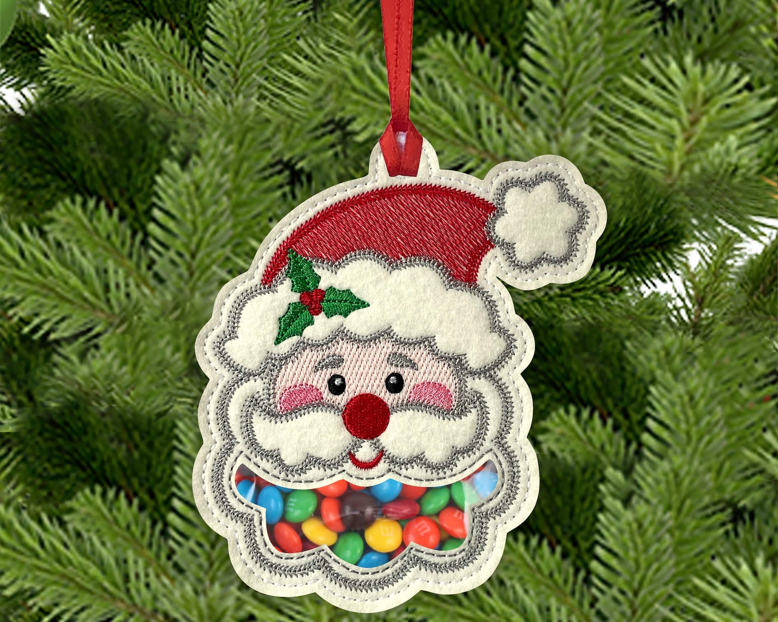 Santa Treat Bag in the Hoop Machine Embroidery Design N2 - 10 Sizes ...