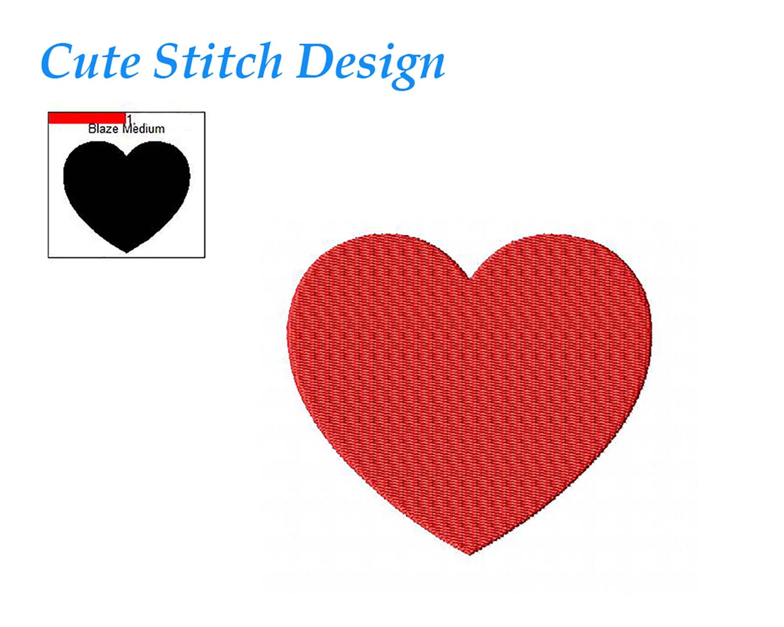 Small Heart Embroidery Design 18 Sizes Mini Heart Fill | Etsy