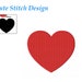 Small Heart Embroidery Design 18 Sizes Mini Heart Fill Stitch ...