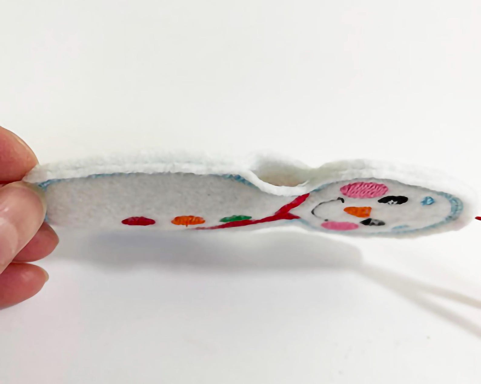 Snowman Candy Cane Holder in the Hoop Machine Embroidery Design ...