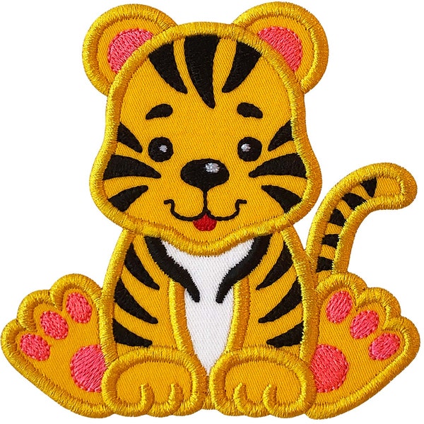 Tiger Applique - Etsy