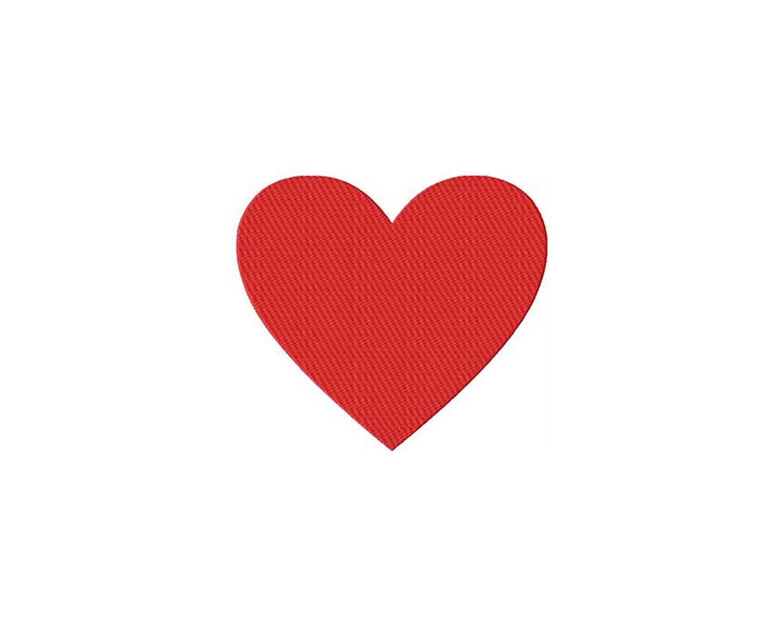 Mini Heart Embroidery Design N2 7 Sizes Heart Fill Stitch - Etsy