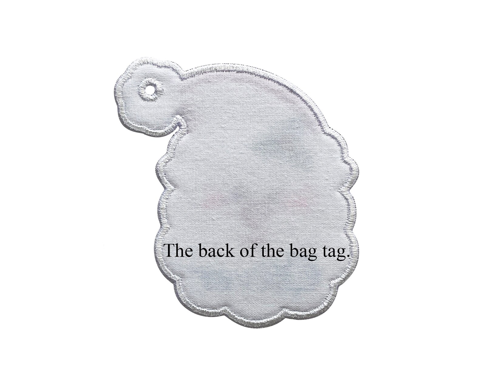 Santa Bag Tag - Santa Bag Tag in the Hoop Applique Embroidery Design ...