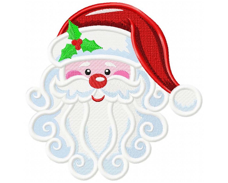 Santa Claus Embroidery Design - Christmas Embroidery Designs for ...