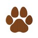 Small Paw Print Embroidery Design N2 18 Sizes mini Dog Paw Print Fill ...