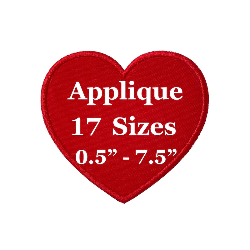 Heart Appliques Pattern - Etsy