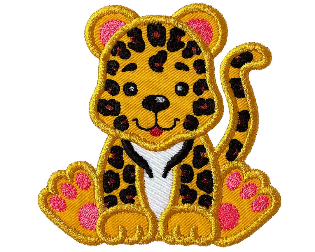 Leopard Applique Design - Cheetah Applique Embroidery Design for ...