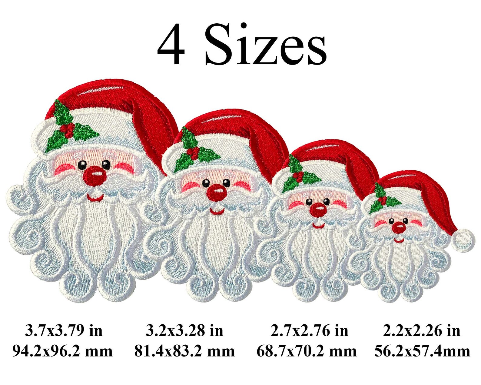 Mini Santa Claus Embroidery Design Christmas Embroidery - Etsy
