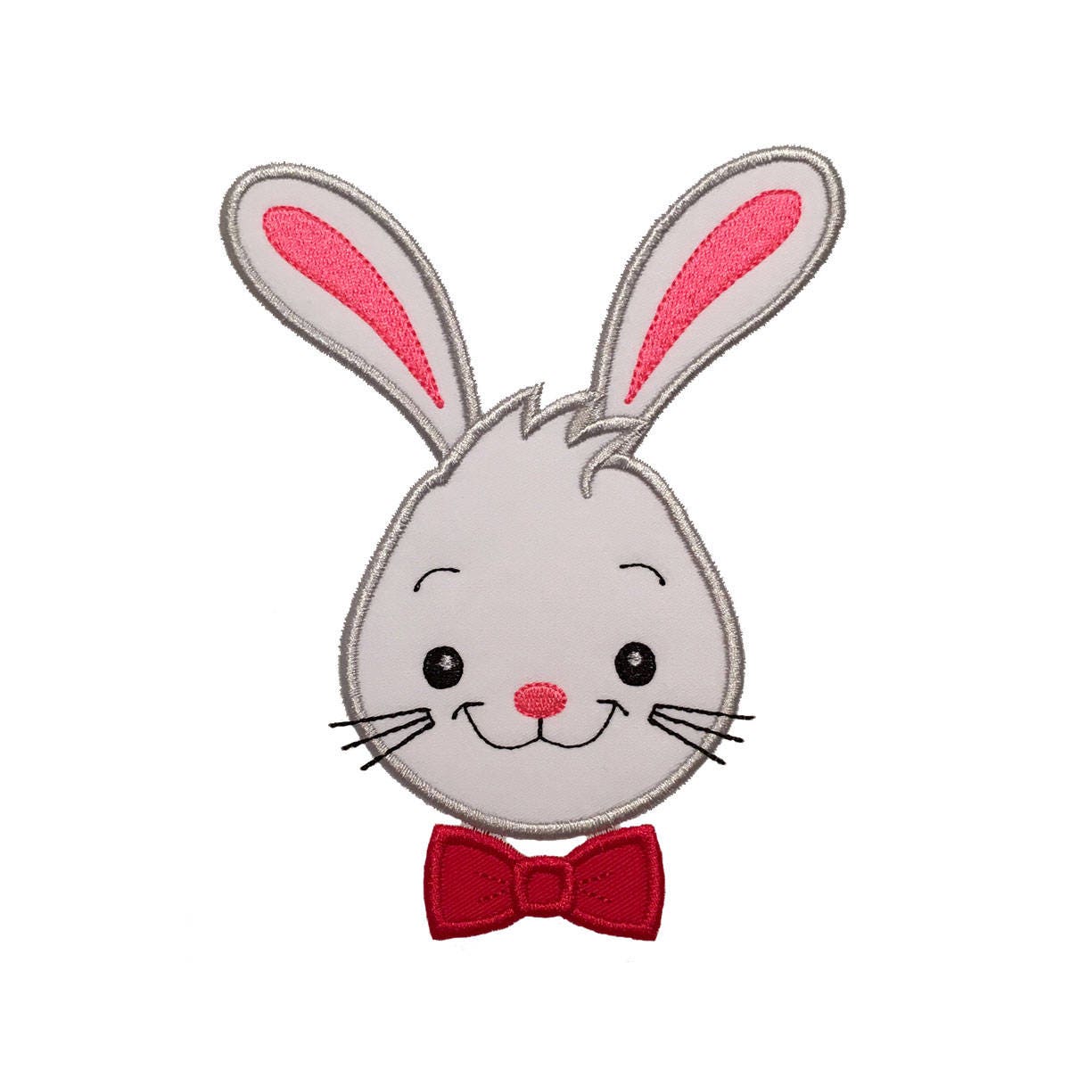 Cute Easter Bunny With Bow Tie Embroidery Applique Design for - Etsy