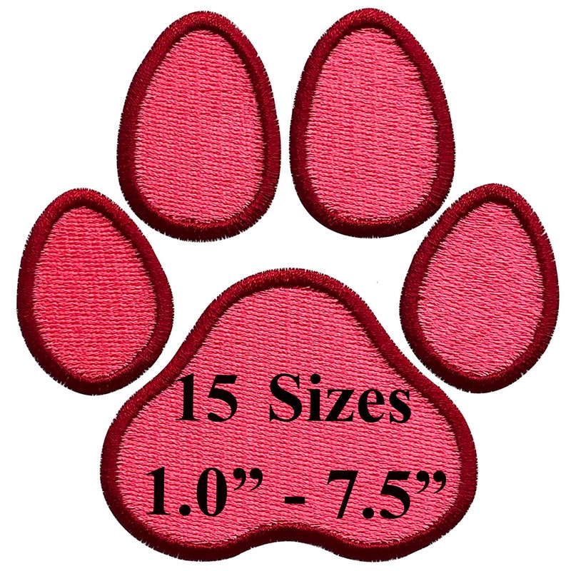 Paw Print Embroidery - Etsy