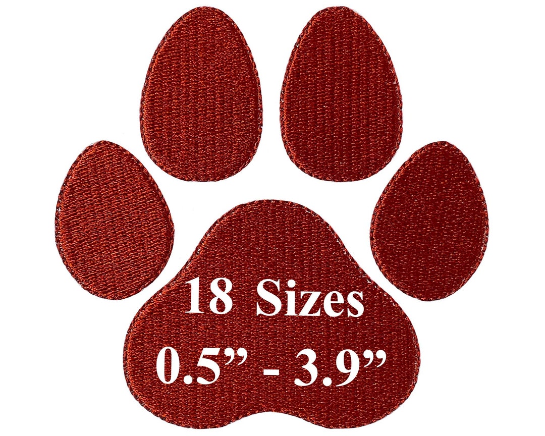 Small Paw Print Embroidery Design N2 -18 Sizes -mini Dog Paw Print Fill ...