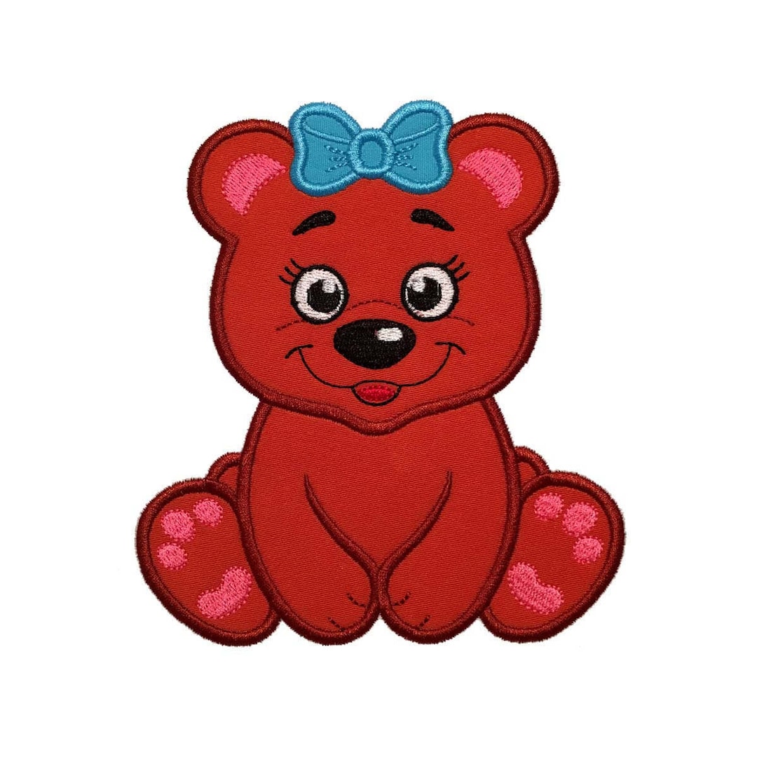 Teddy Bear Applique Design - Teddy Bear Machine Embroidery Designs for ...
