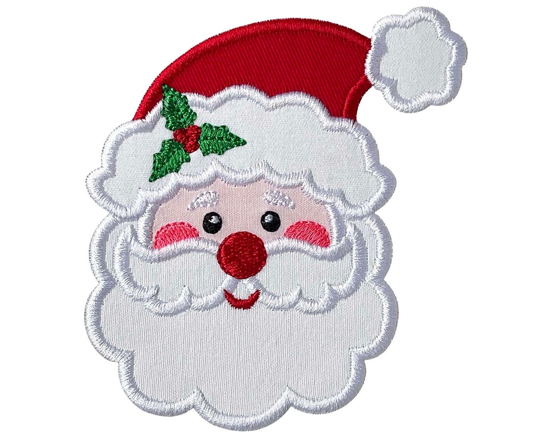 Santa Applique Design N6 - Christmas Applique Embroidery Designs for ...