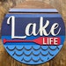 Lake Life Wood Sign: Summer Wreath Attachment - Etsy