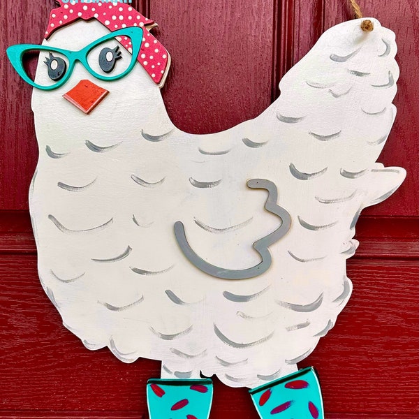Chicken Door Hanger - Etsy