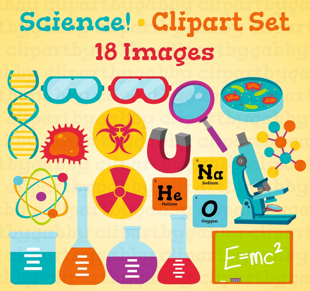 Science Clipart, Clip Art - Etsy