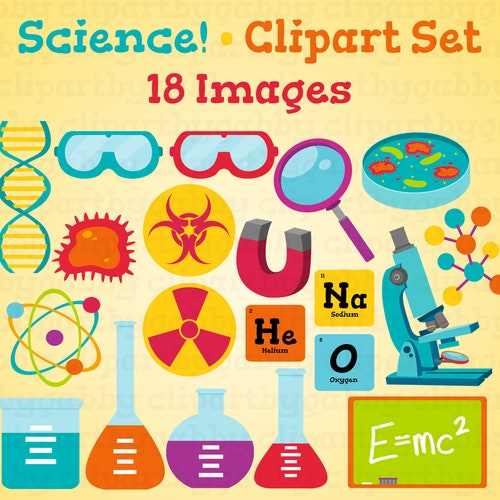 Cute Science Lab Clipart Kid Scientist Clip Art Kawaii - Etsy