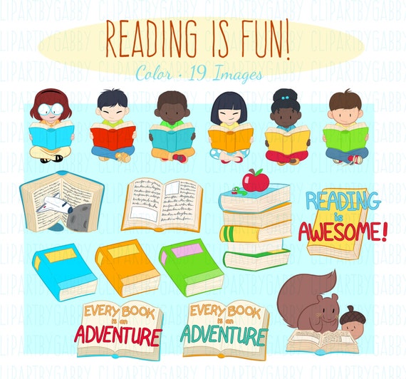 Reading Is Fun Clip Art