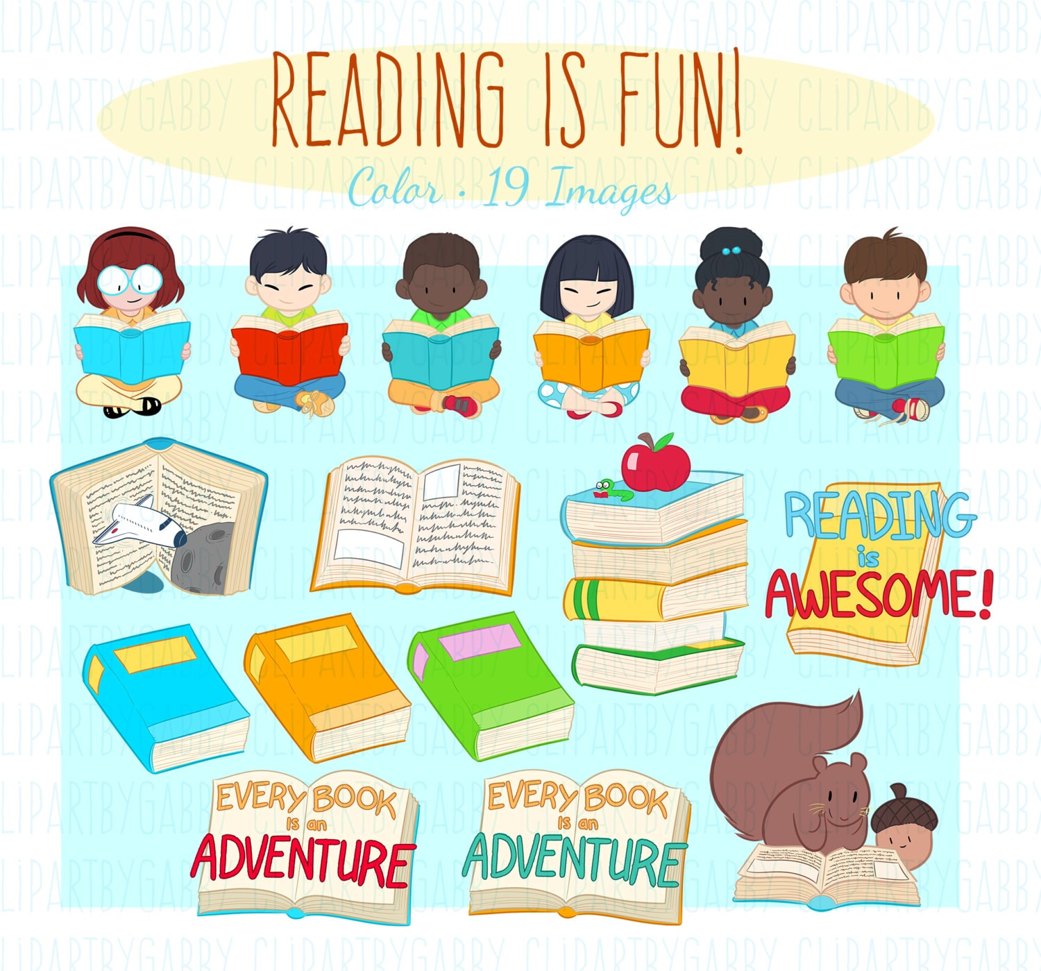 Reading Class Clip Art