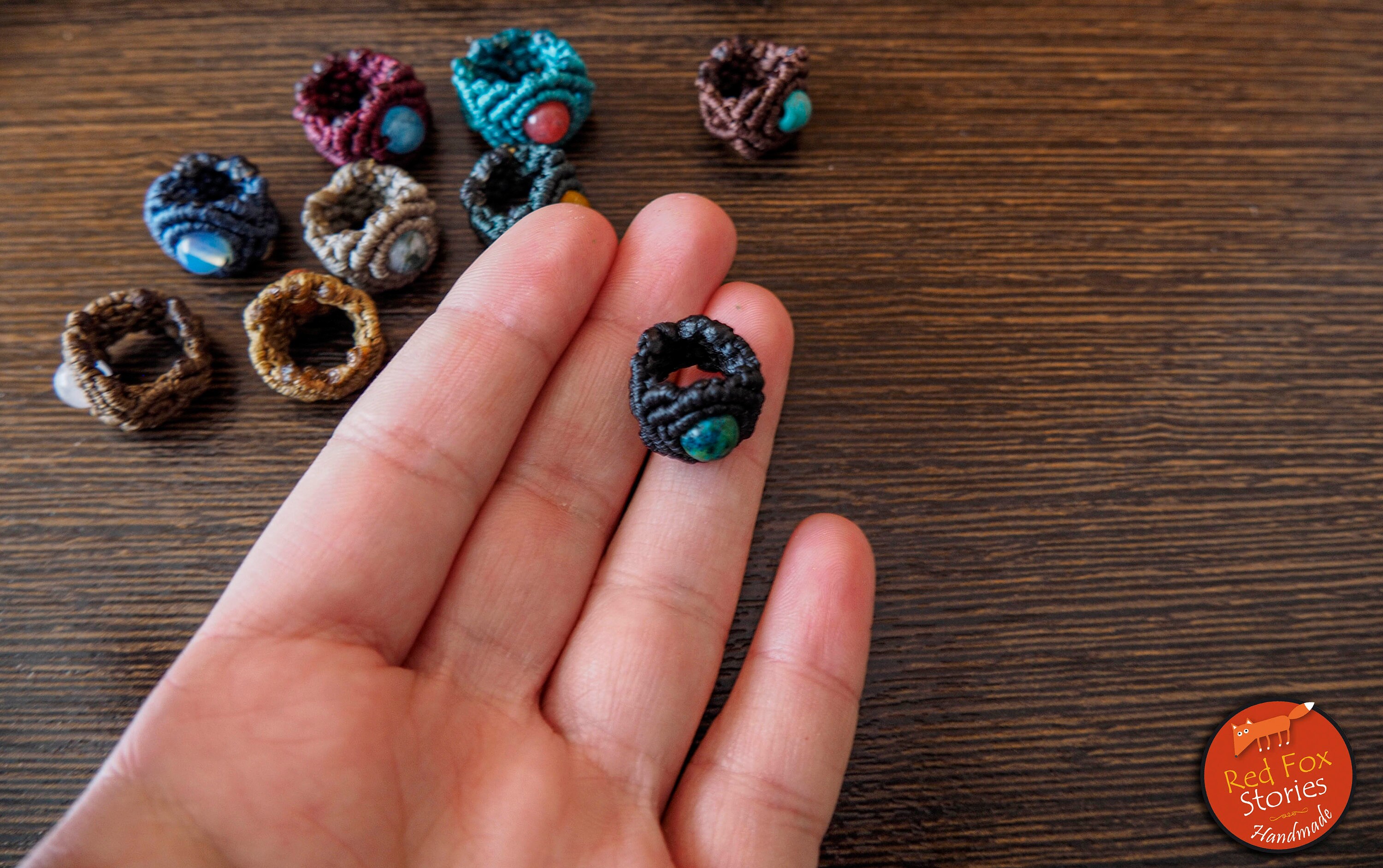 Maya Macrame Dread Bead With Stone Hair Jewelry Dread | Etsy