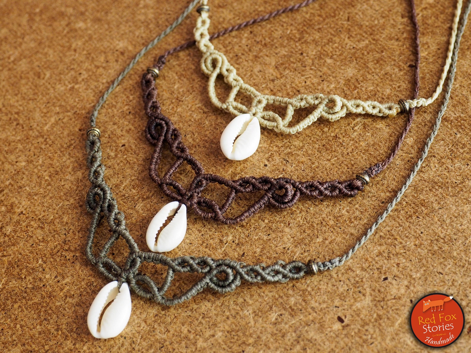 Iluka Cowrie Shell Macrame Choker Macrame Necklace Shell | Etsy