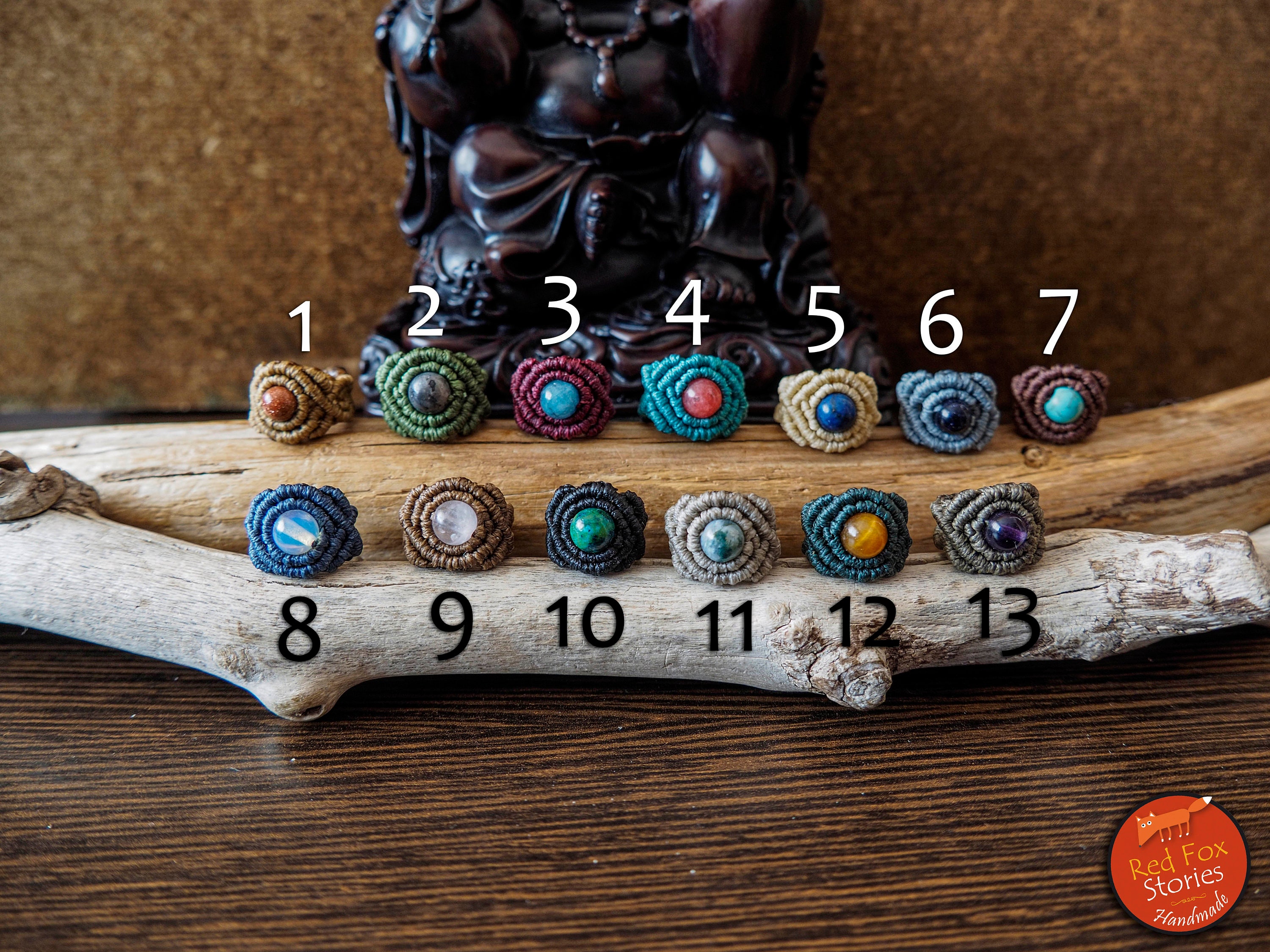 Maya Macrame Dread Bead With Stone Hair Jewelry Dread | Etsy