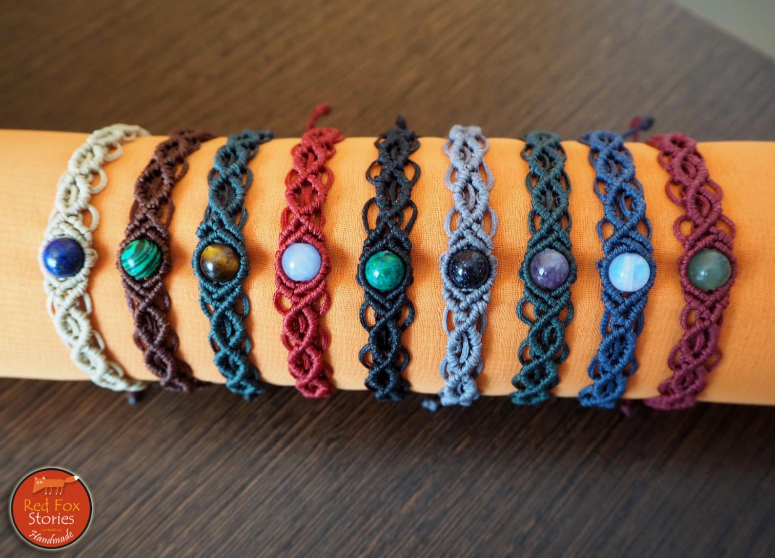 Jacaranda Boho Macrame Bracelet With Gemstone Macrame - Etsy