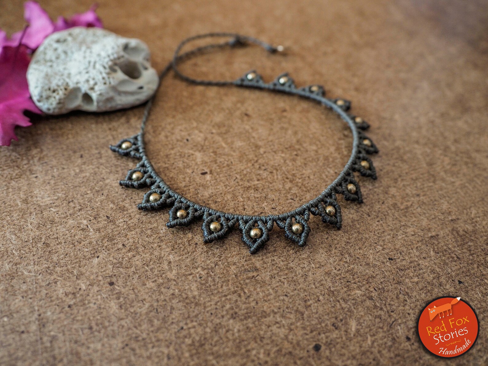 Bryony Boho Macrame Brass Anklet Anklet Macrame Anklet - Etsy